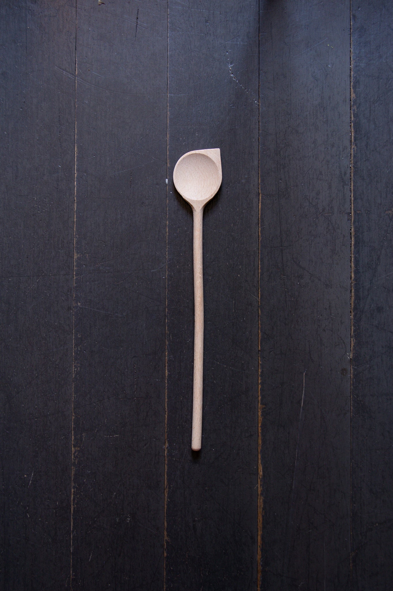 Beechwood Sauce Scraper Spoon