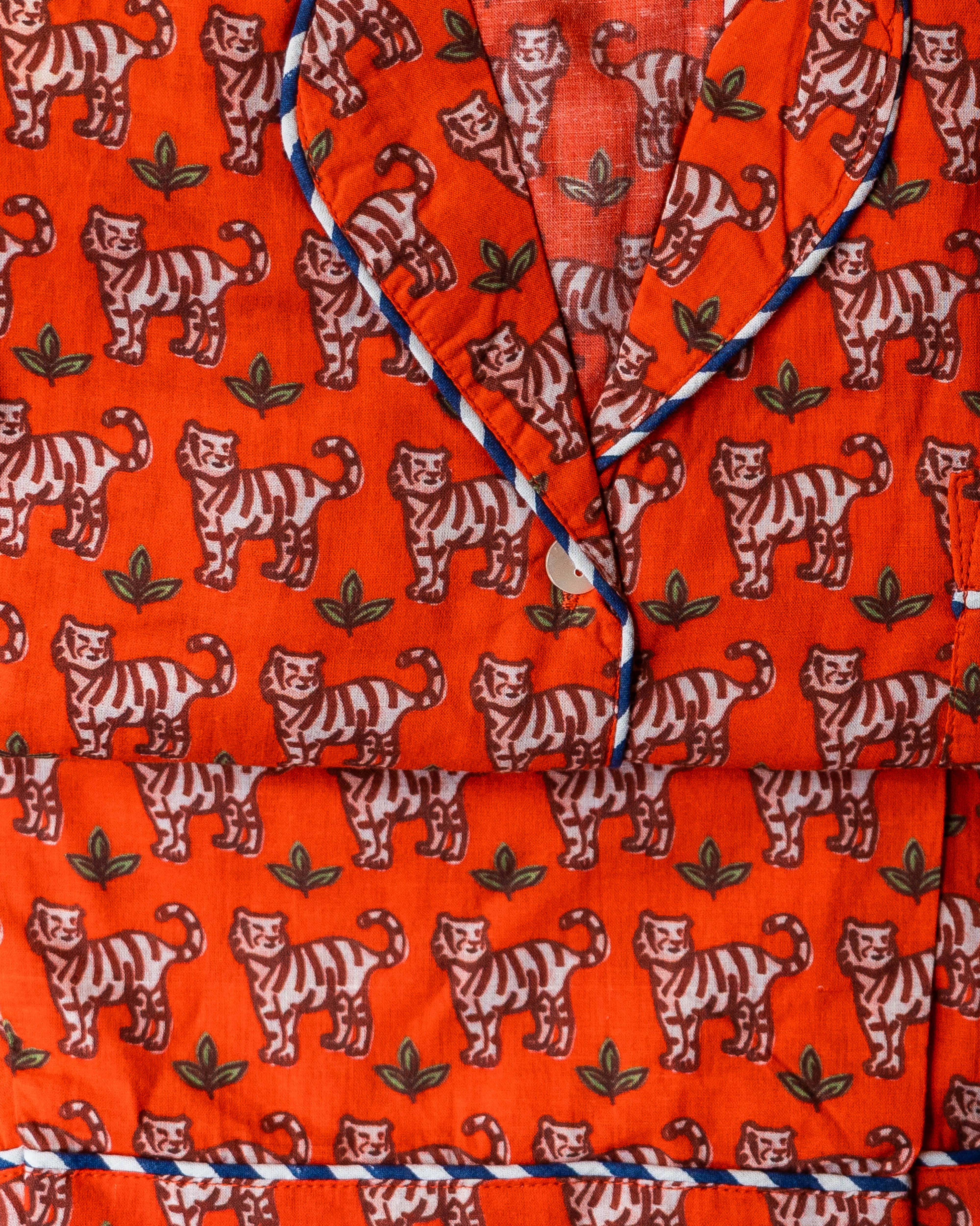 Studio Brai Fafa Womens Ls Pyjamas Red Tiger