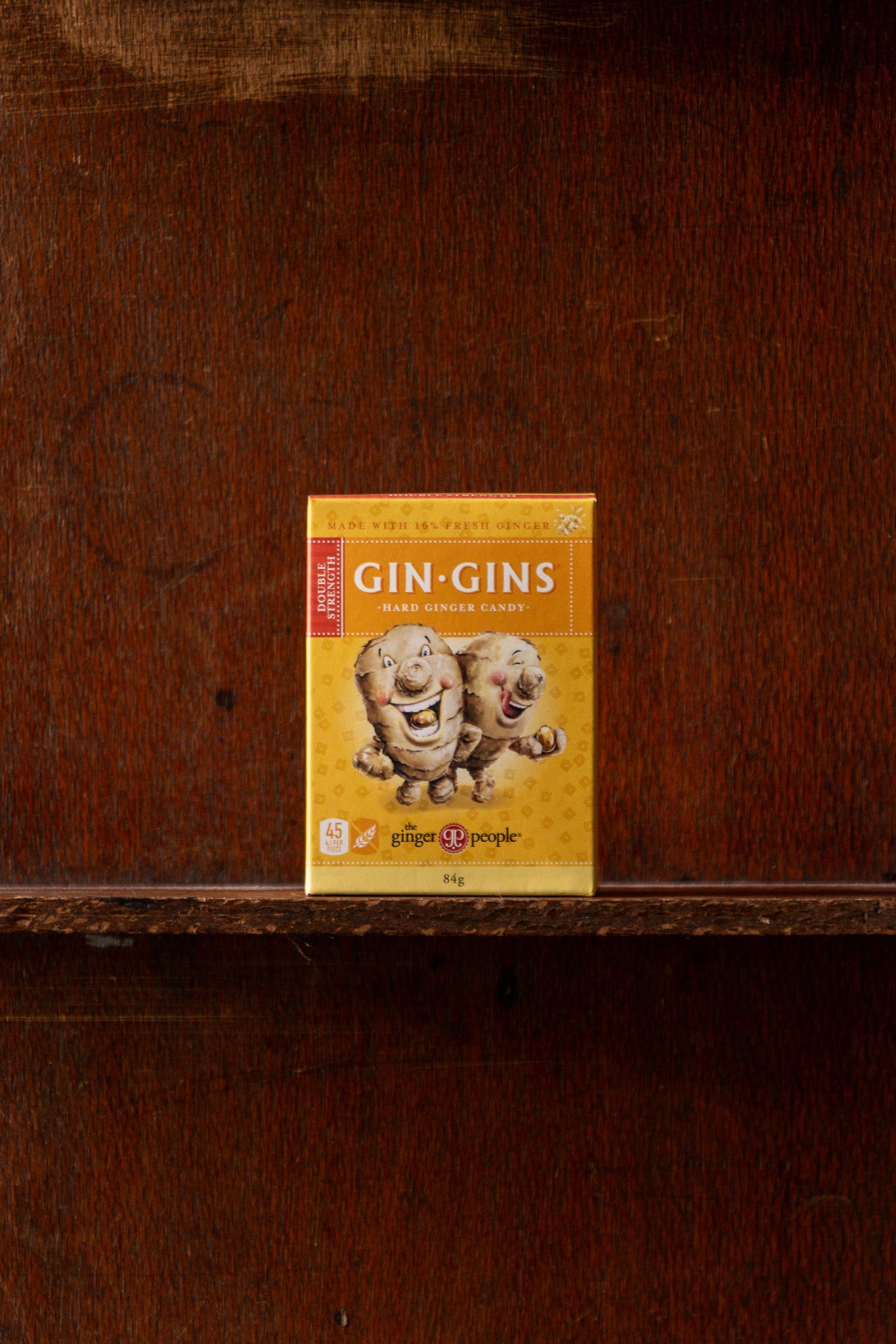 Gin Gins Ginger Candy Hard Double Strength 84G
