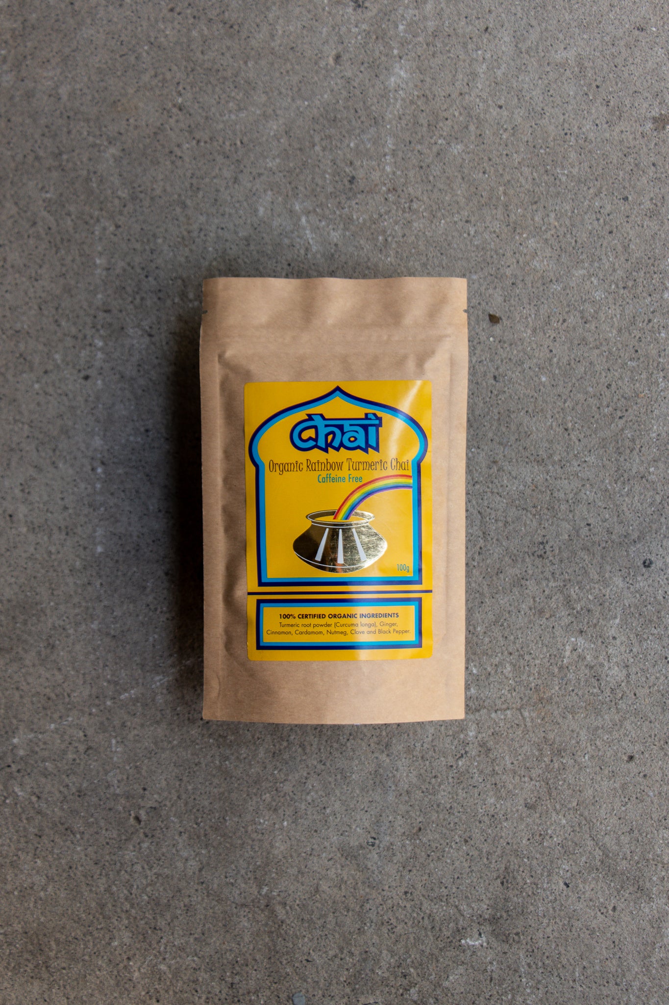 Organic Rainbow Turmeric Chai 100G – The Hub General Store