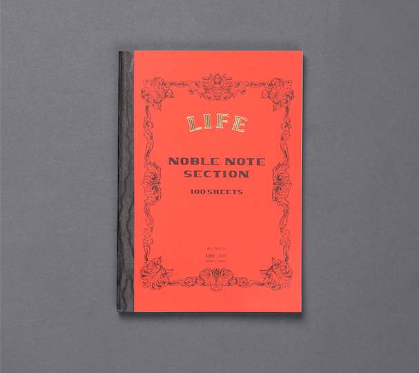 Life Stationery Noble Note Section Grid Notebook Orange – The Hub ...